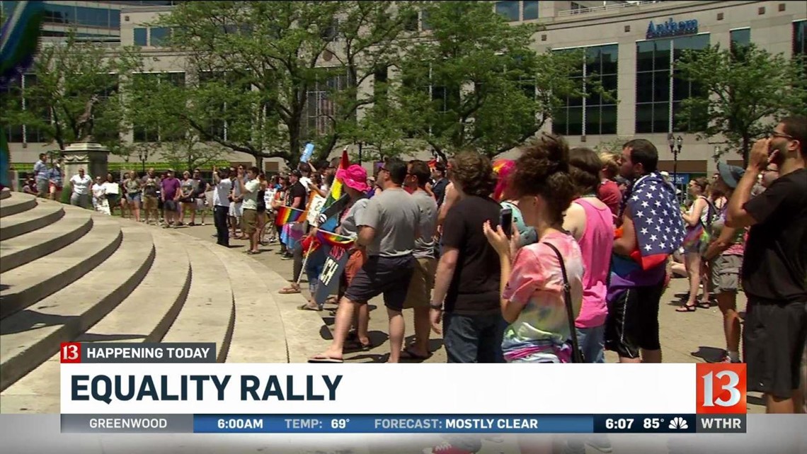 Rally for equality on Monument Circle Sunday | wthr.com