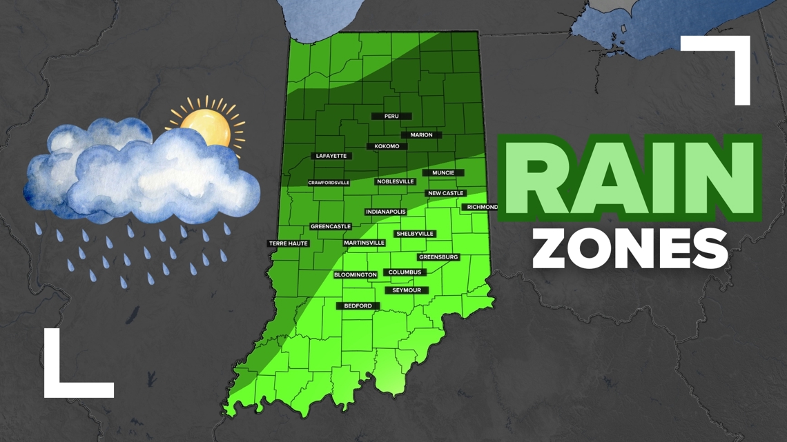 Indiana rain zones for Friday, Oct. 25 | Tracking showers | wthr.com