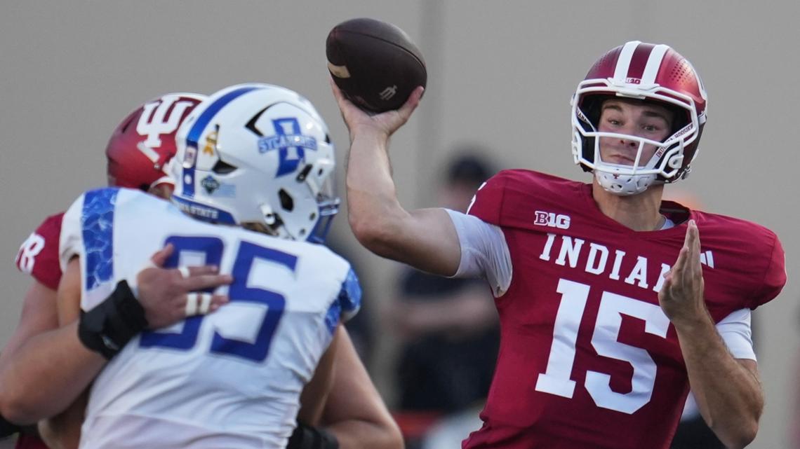 Hoosiers rout Indiana State, 73-0 | wthr.com