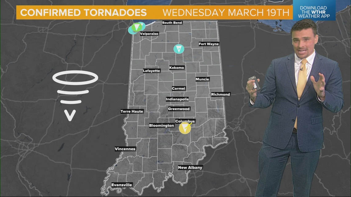 Six tornadoes confirmed from Wednesday's (Mar 19) storms across Indiana ...