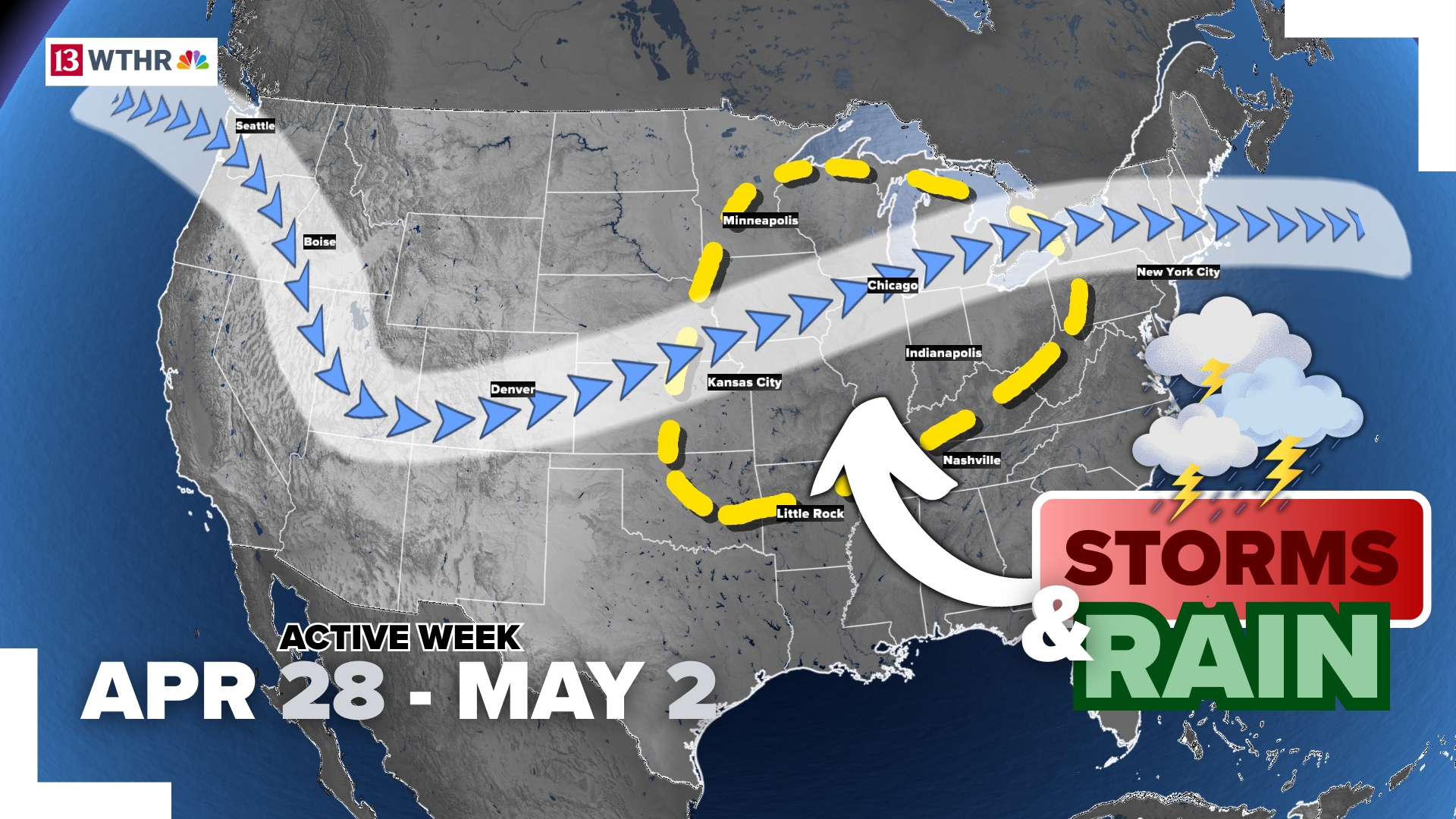 Indiana may get scattered severe storms Tuesday as April 2025 ends ...