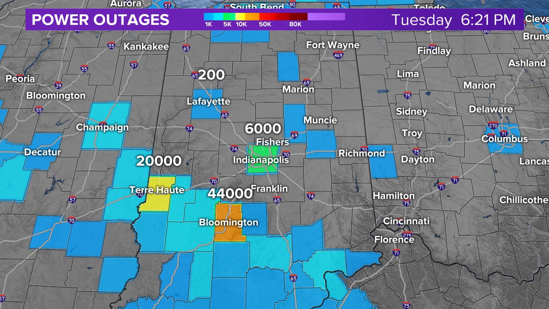 Severe weather leaves damage across Indiana; more storms possible ...