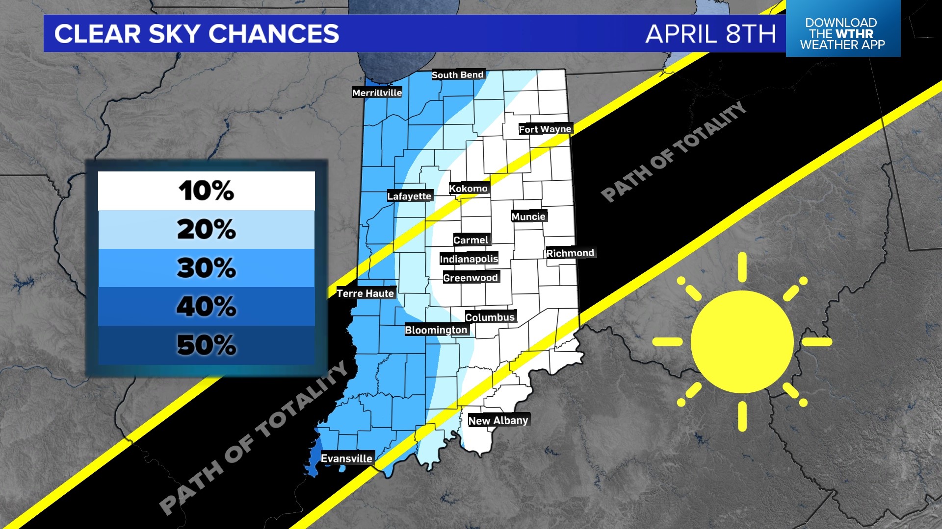 Solar Eclipse 2024 | Which Indiana towns may be more cloud-free? | wthr.com