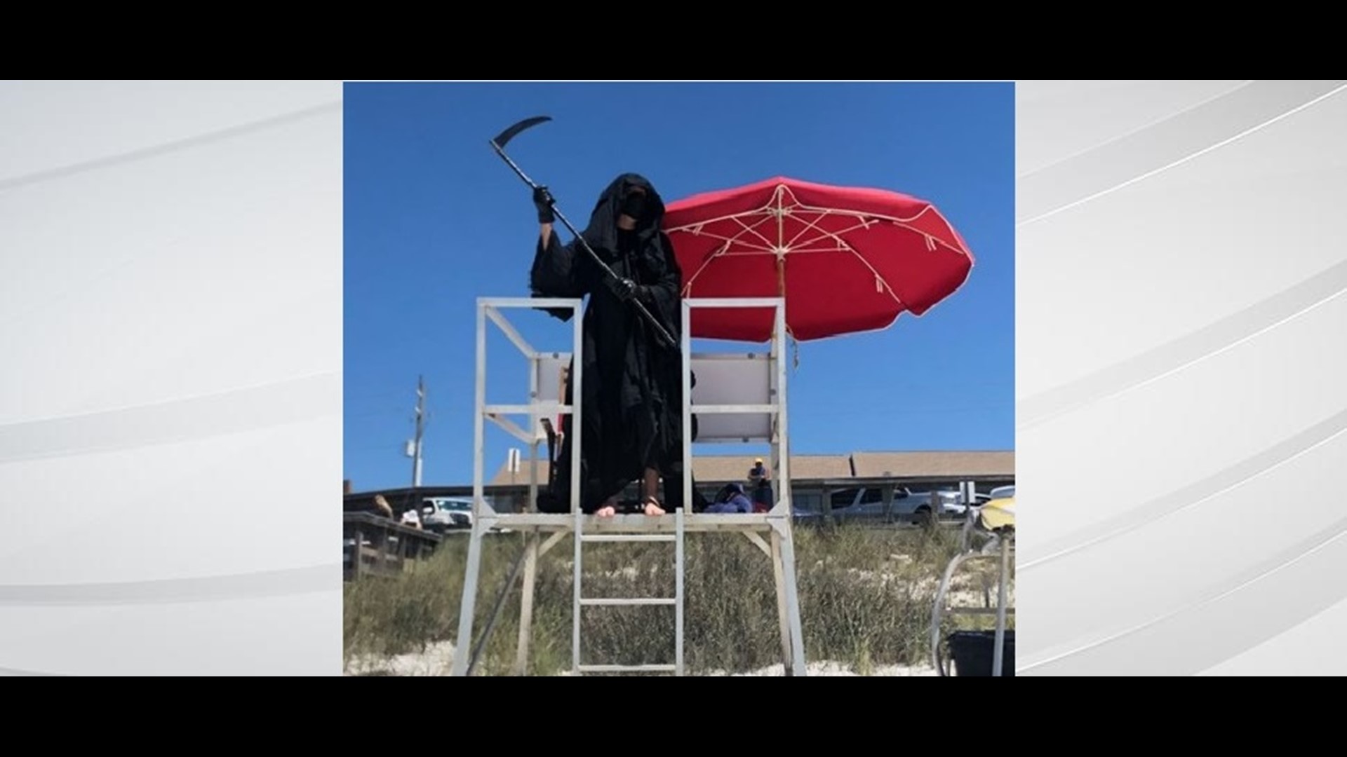 Grim Reaper has a message for Florida beachgoers: Coronavirus is deadly ...