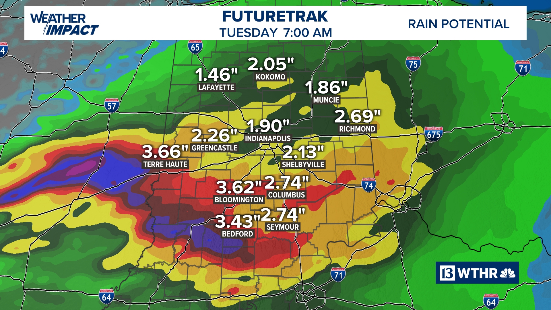 Weather Impact: Rounds of storms today | 13Weather Blog | wthr.com
