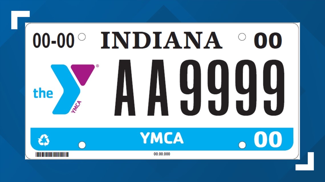 YMCA license plates available at BMV in January | wthr.com