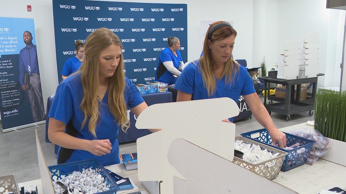 WGU Indiana sends care kits to health care workers | wthr.com