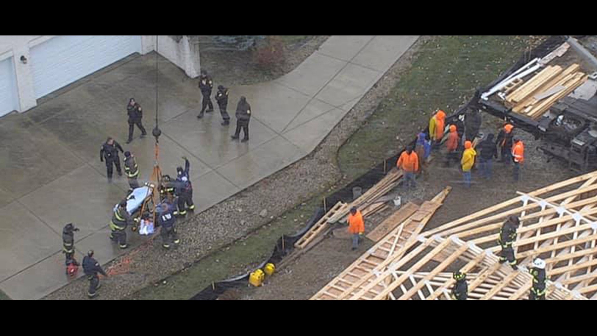 2 taken to hospital after wooden truss collapses at Zionsville worksite ...