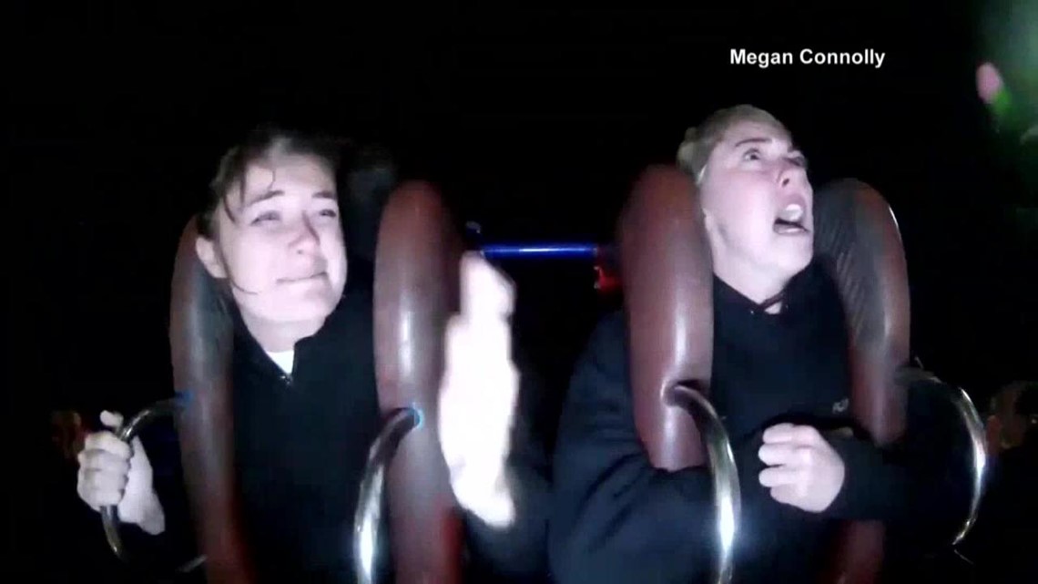 Friends have very different reactions to thrill ride in hilarious viral ...