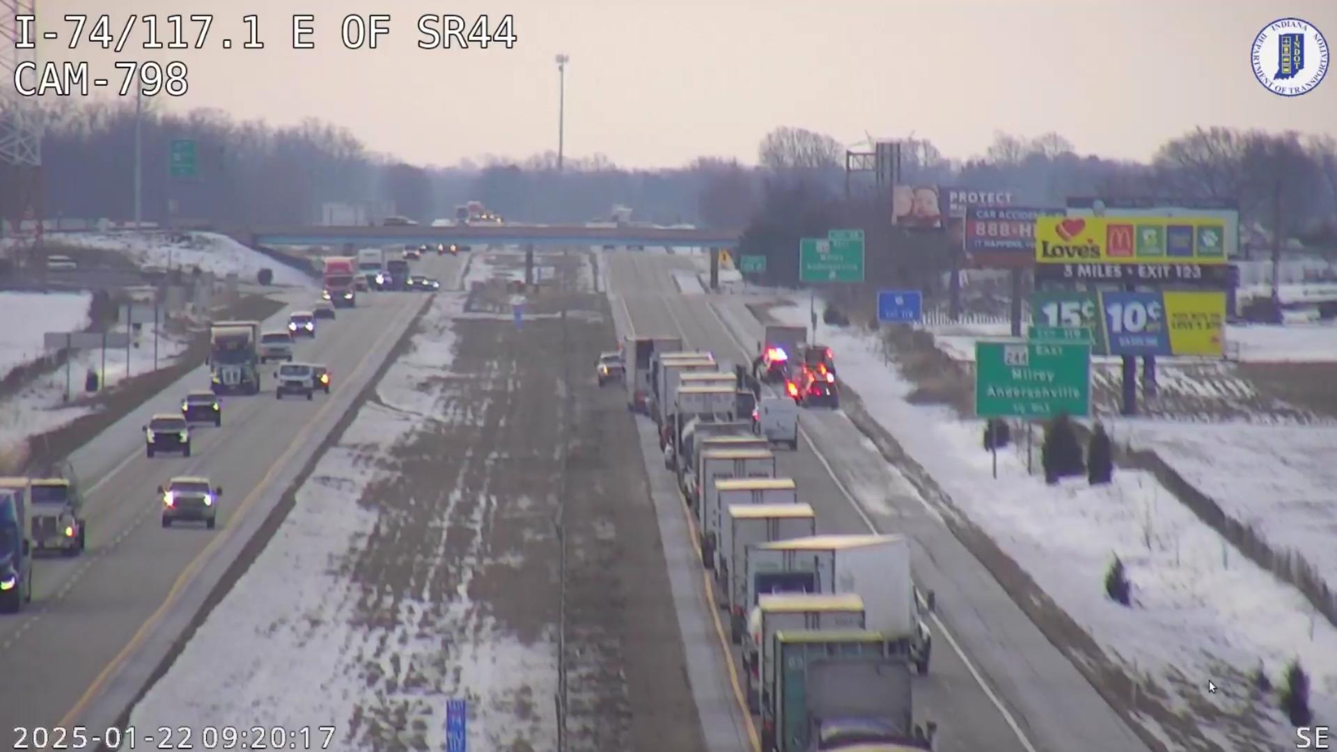 Indy man hospitalized after I-74 crash in Shelby County | wthr.com