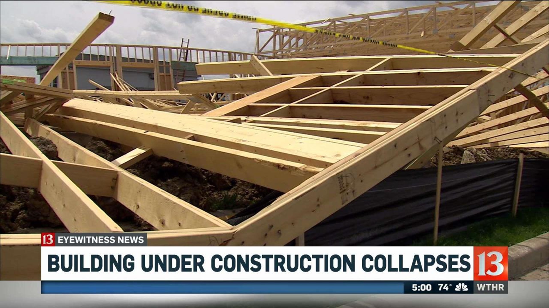 Building under construction collapses on south side | wthr.com