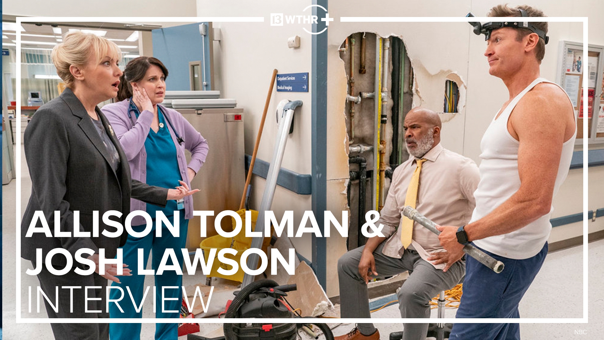 Allison Tolman, Josh Lawson discuss 'St. Denis Medical' | wthr.com