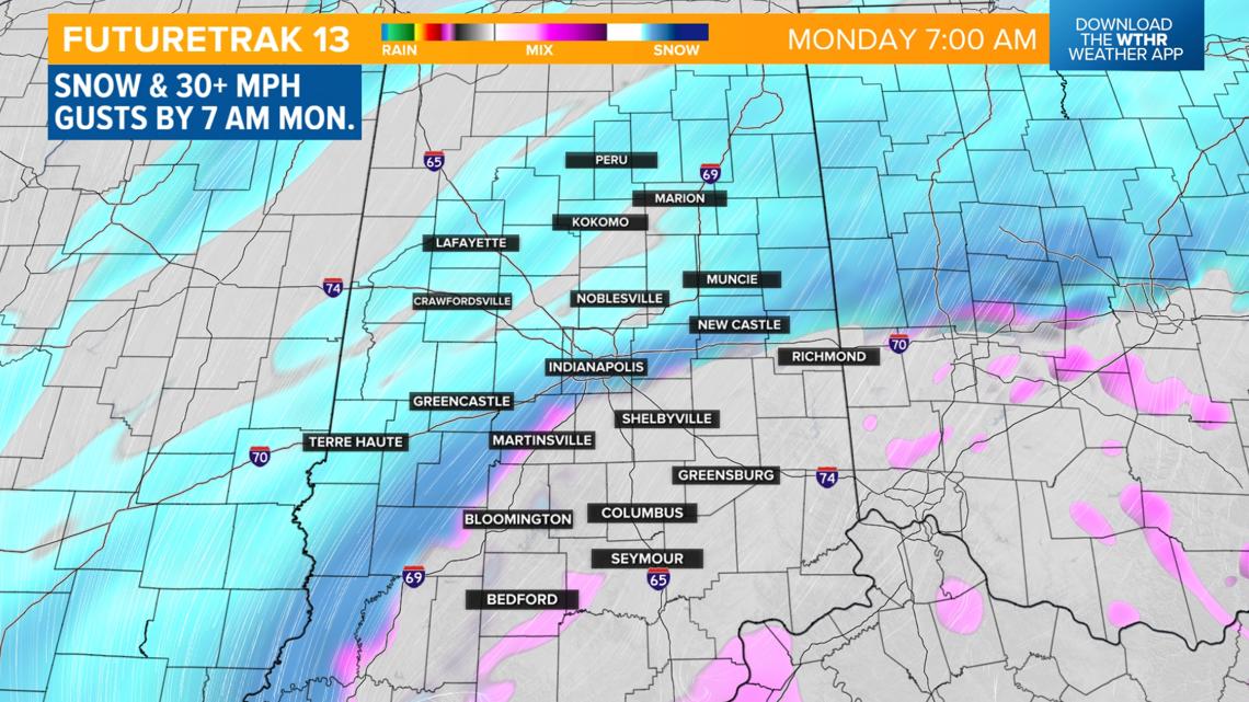 Winter Storm Warning in effect for most of central Indiana starting ...