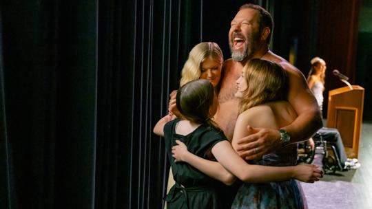 Comedian Bert Kreischer is doing his best to keep his shirt on in ...