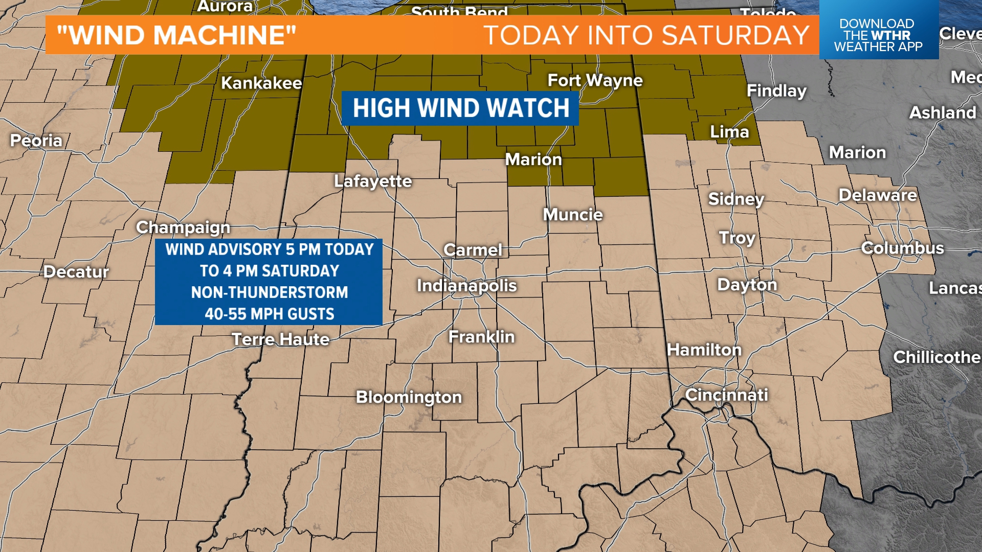 Weather Impact Alert: High wind likely tonight, tornadoes possible ...