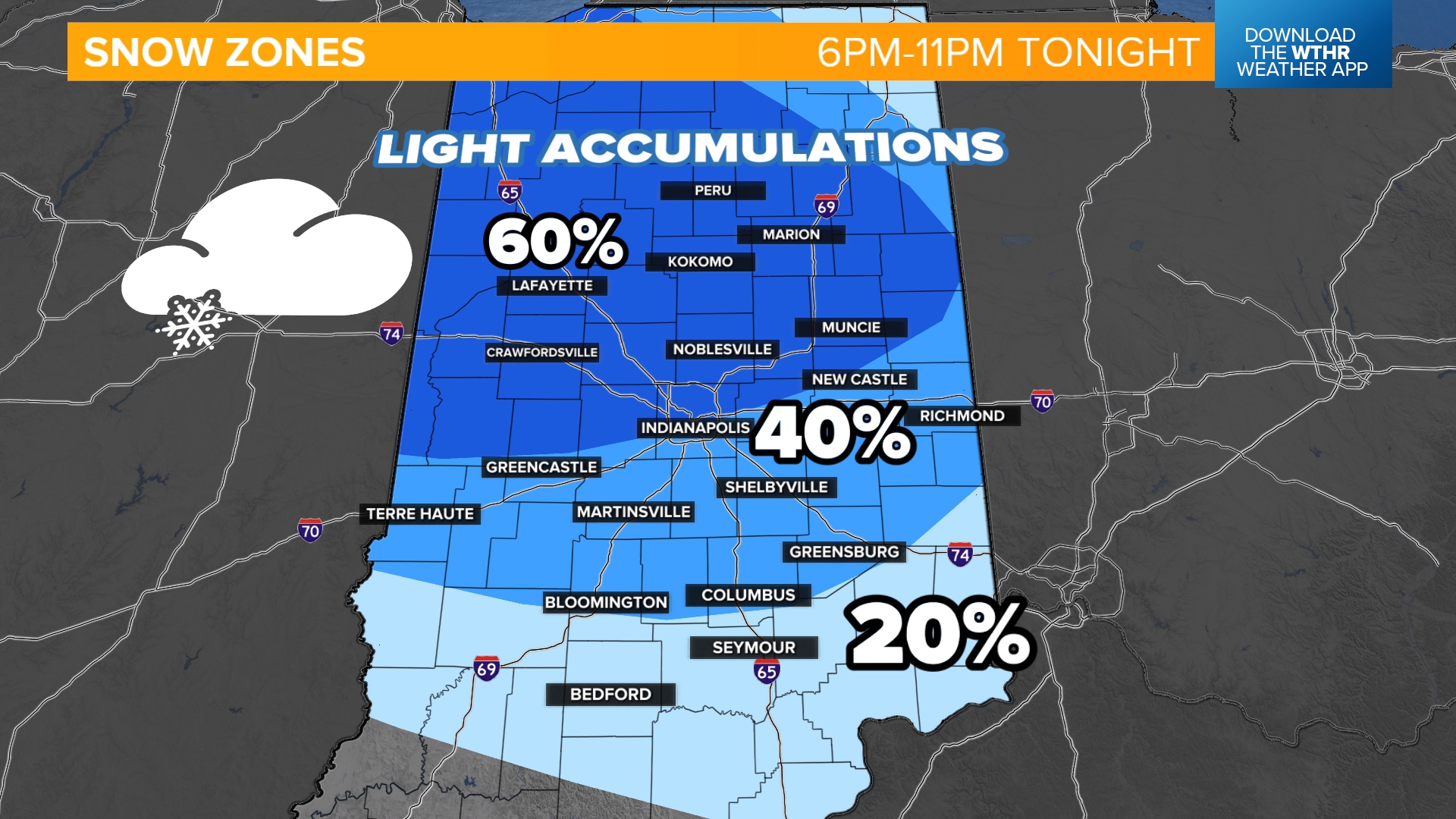 Timing when snow, ice and rain will move into Indiana this weekend ...