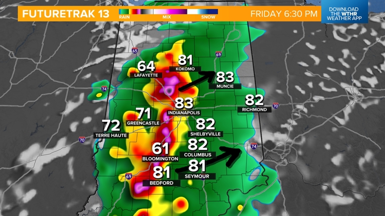 Severe storms likely after 4 p.m. today in Indiana: Tornadoes, hail and ...