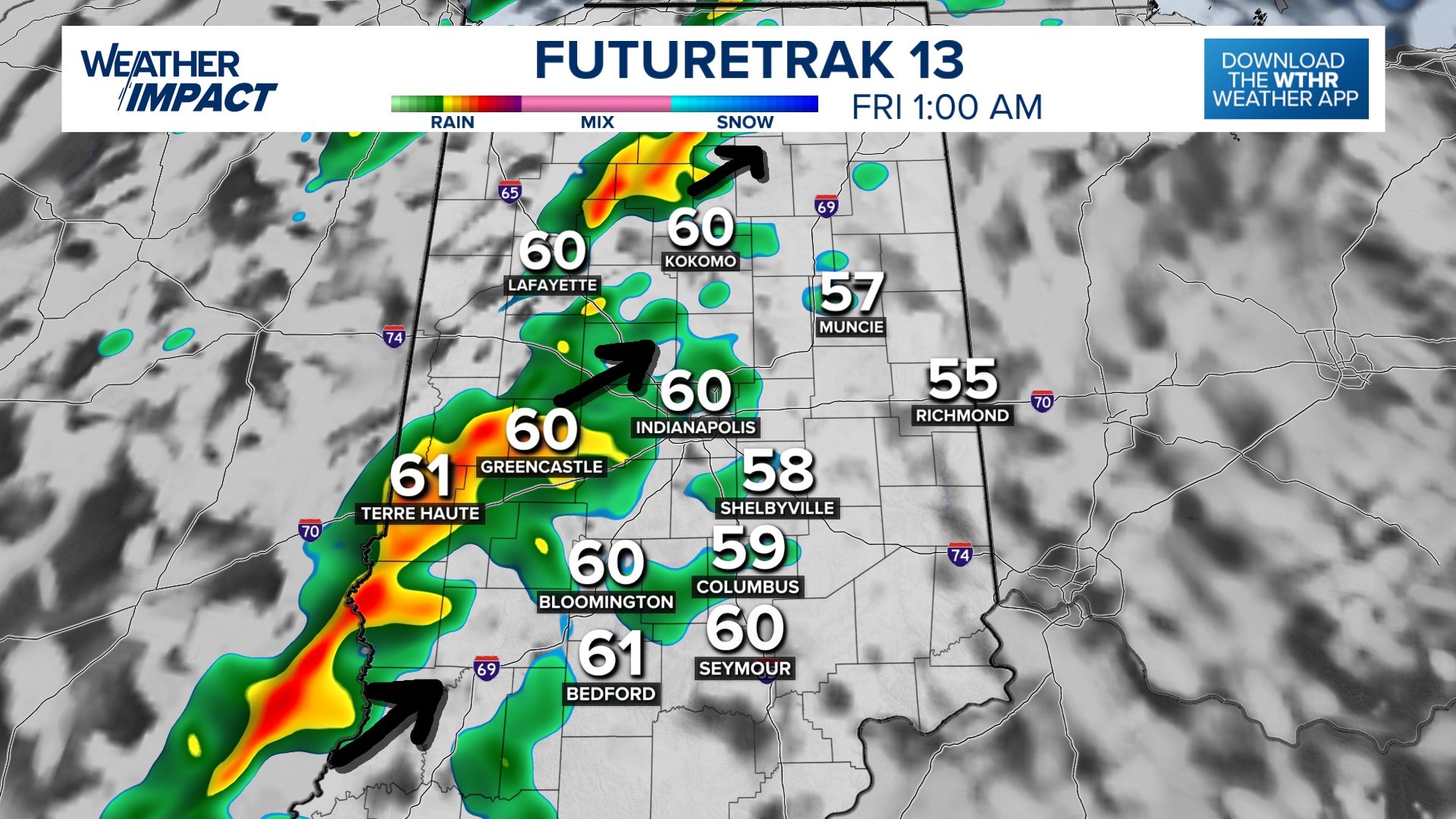 Rain showers Thursday for Indiana, storms at night | 13Weather Blog ...
