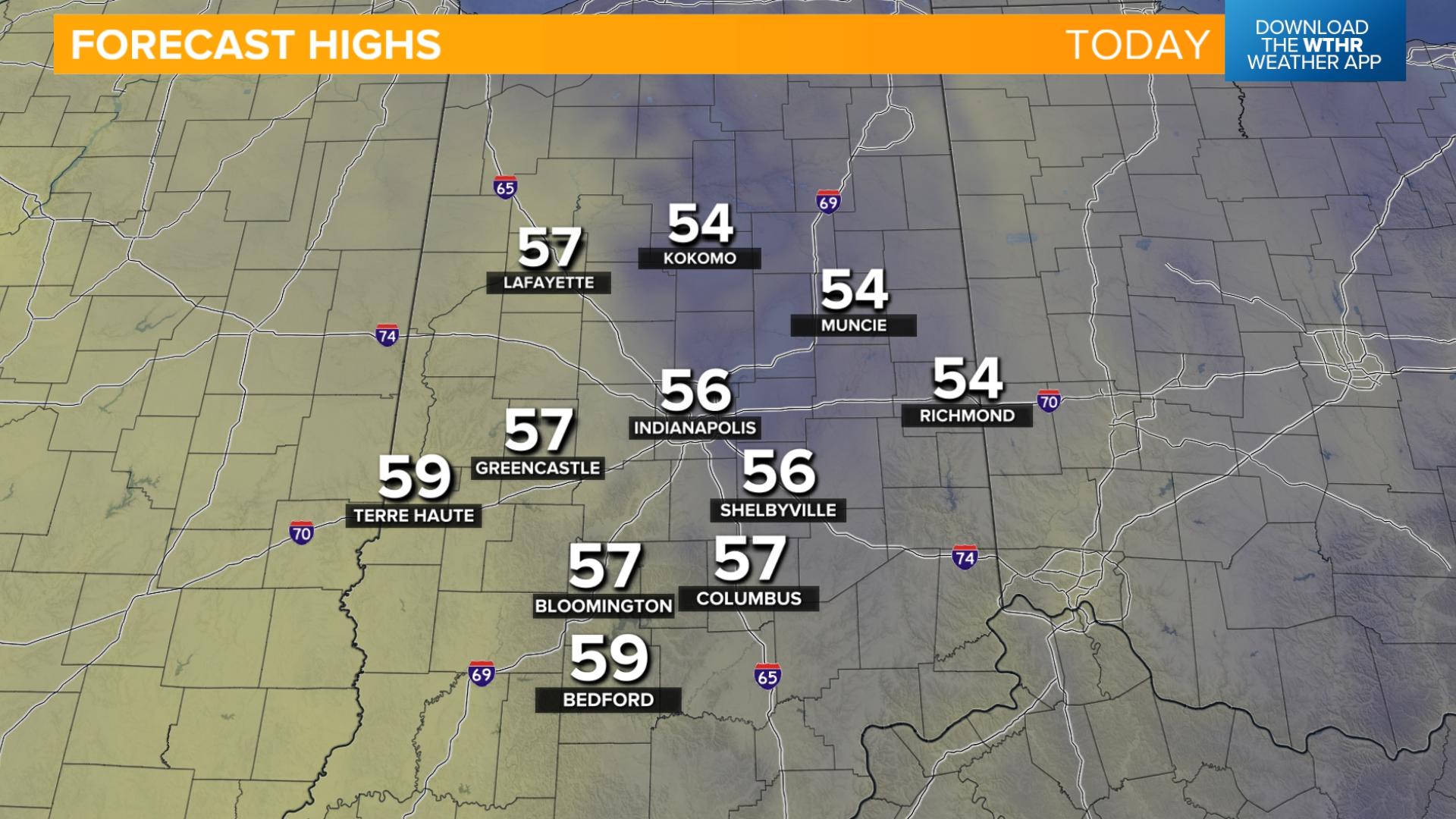 Weather in central Indiana warming up from here | wthr.com