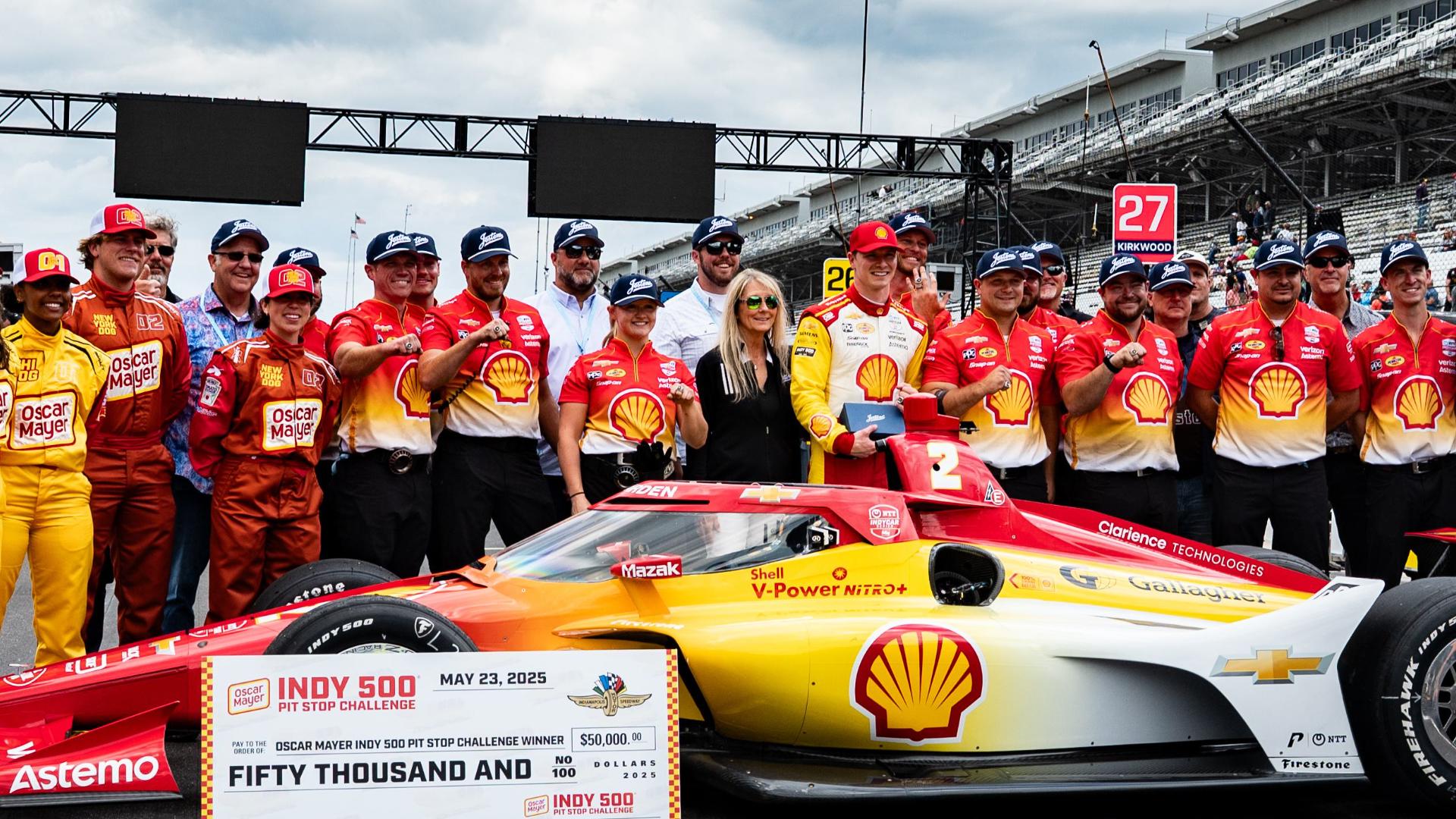 Newgarden tops teammate Power in Indy 500 pit stop challenge | wthr.com