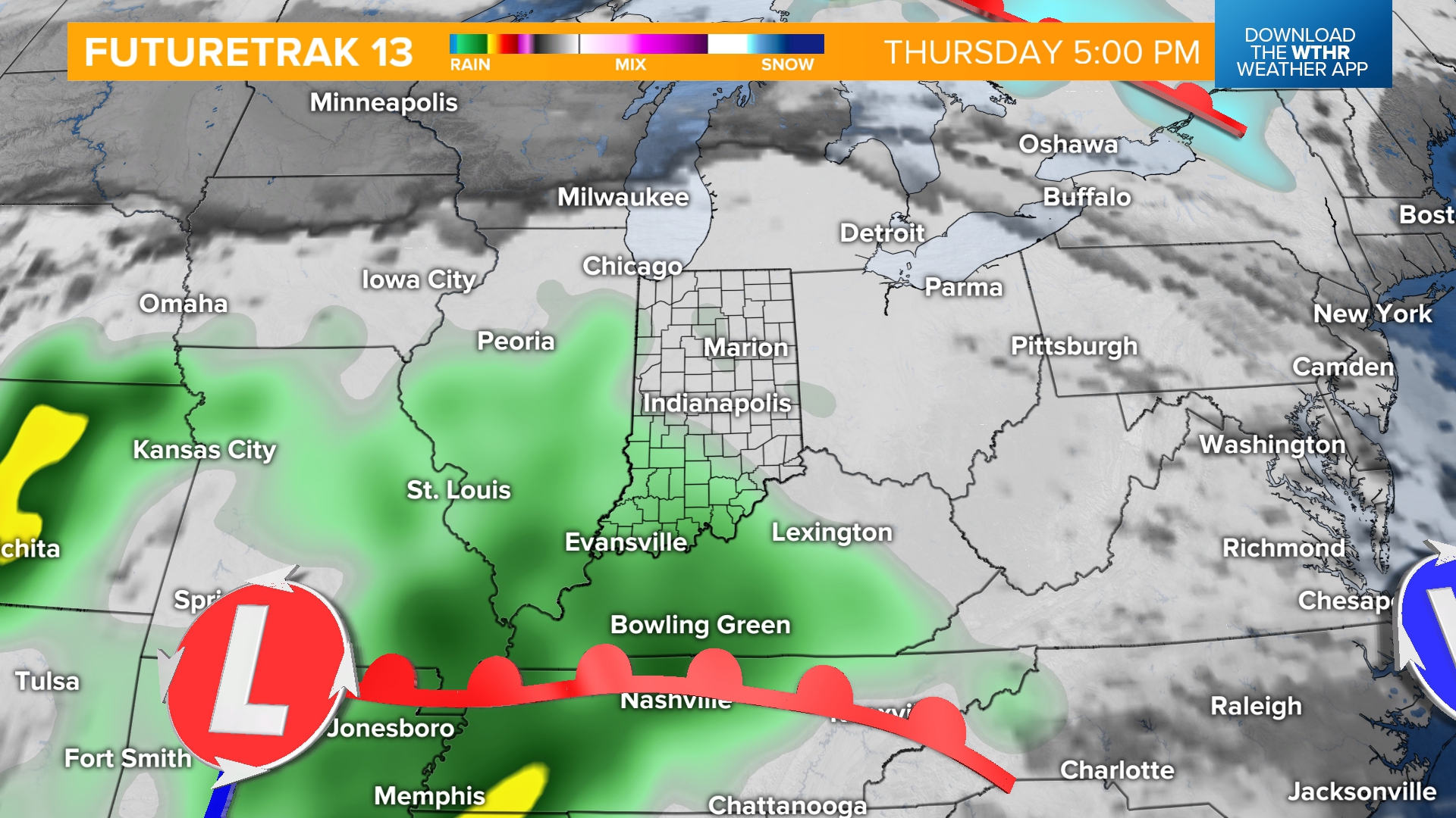 40+ mph wind gusts prompt warmer trend in central Indiana | wthr.com