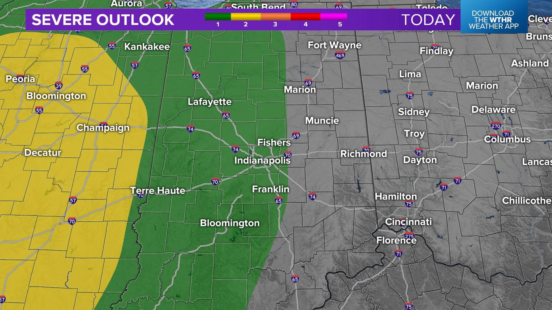 Isolated strong to severe storms possible | wthr.com