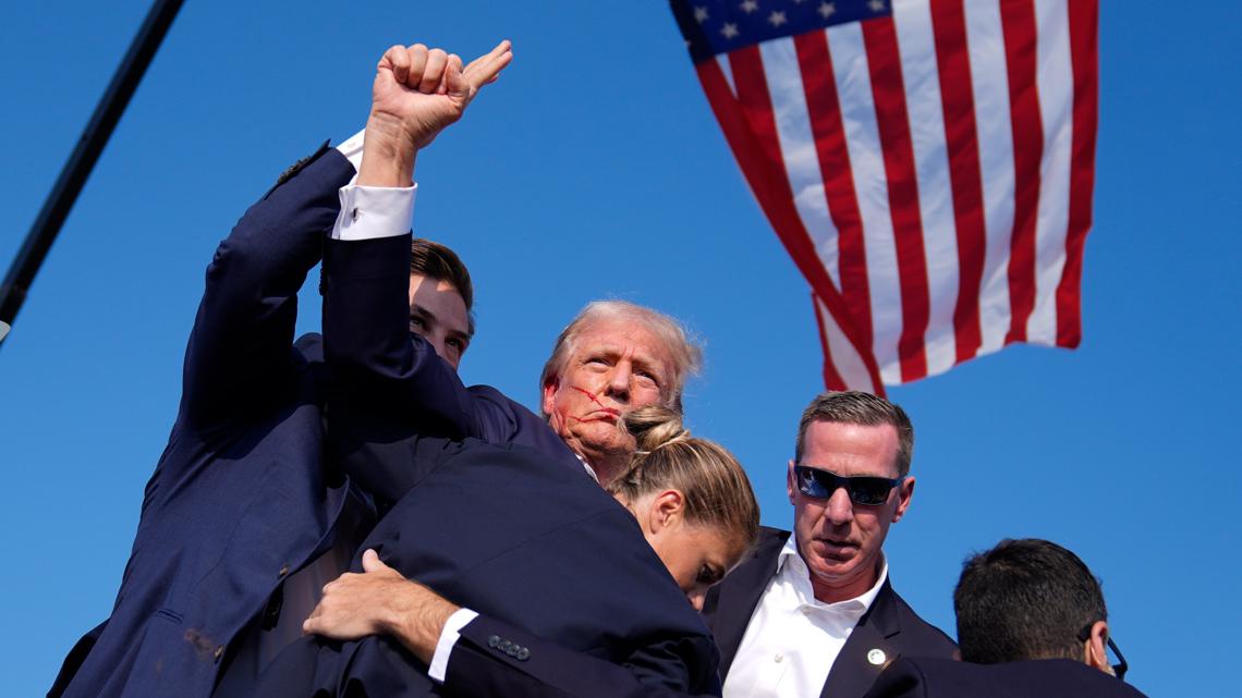 Donald Trump rushed off stage at Pennsylvania after incident | wthr.com