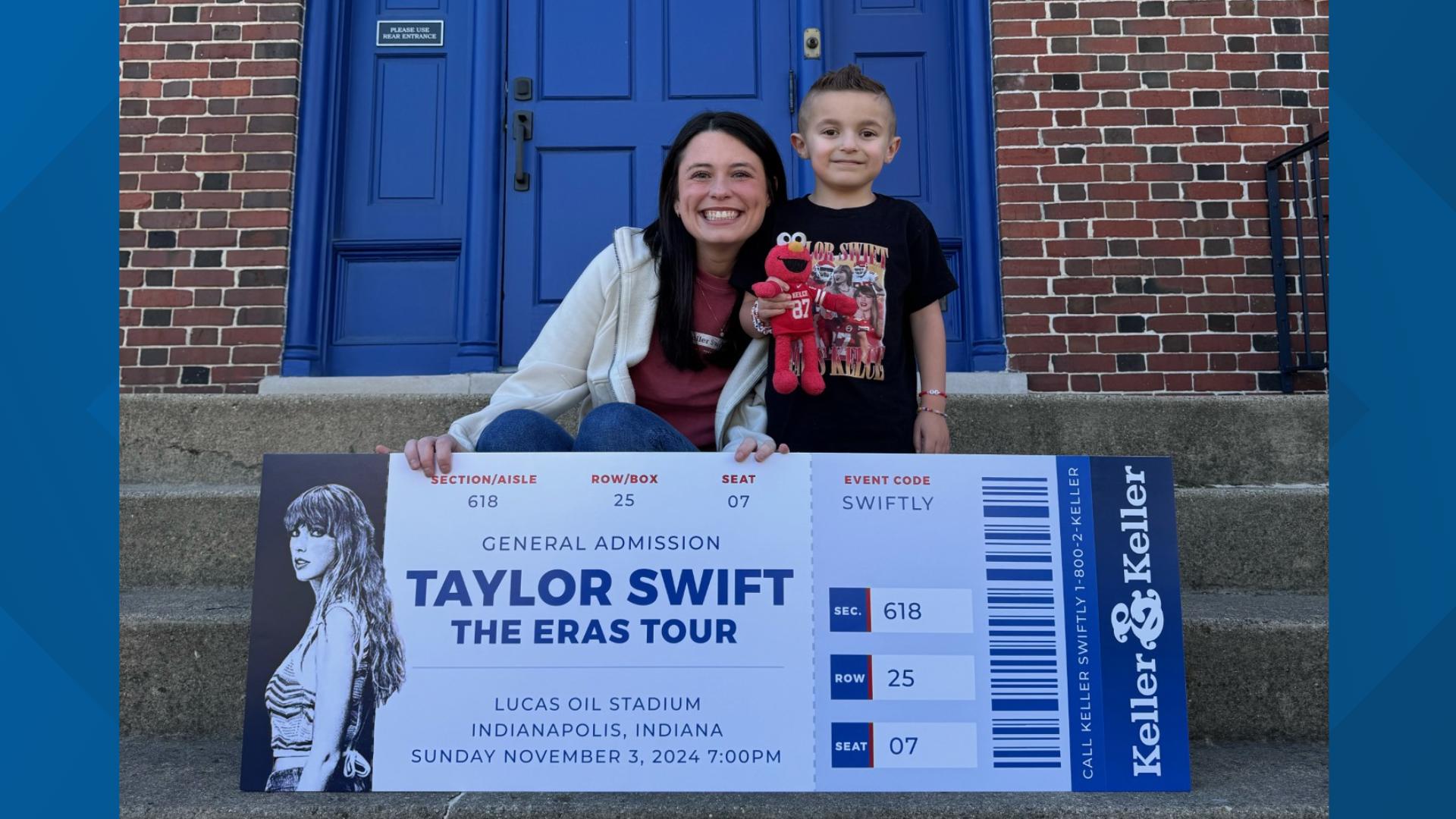 Law firm surprises boy with Taylor Swift tickets in Indianapolis | wthr.com