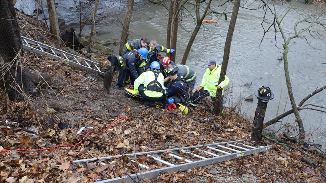 IFD rescues woman who fell down east side embankment | wthr.com