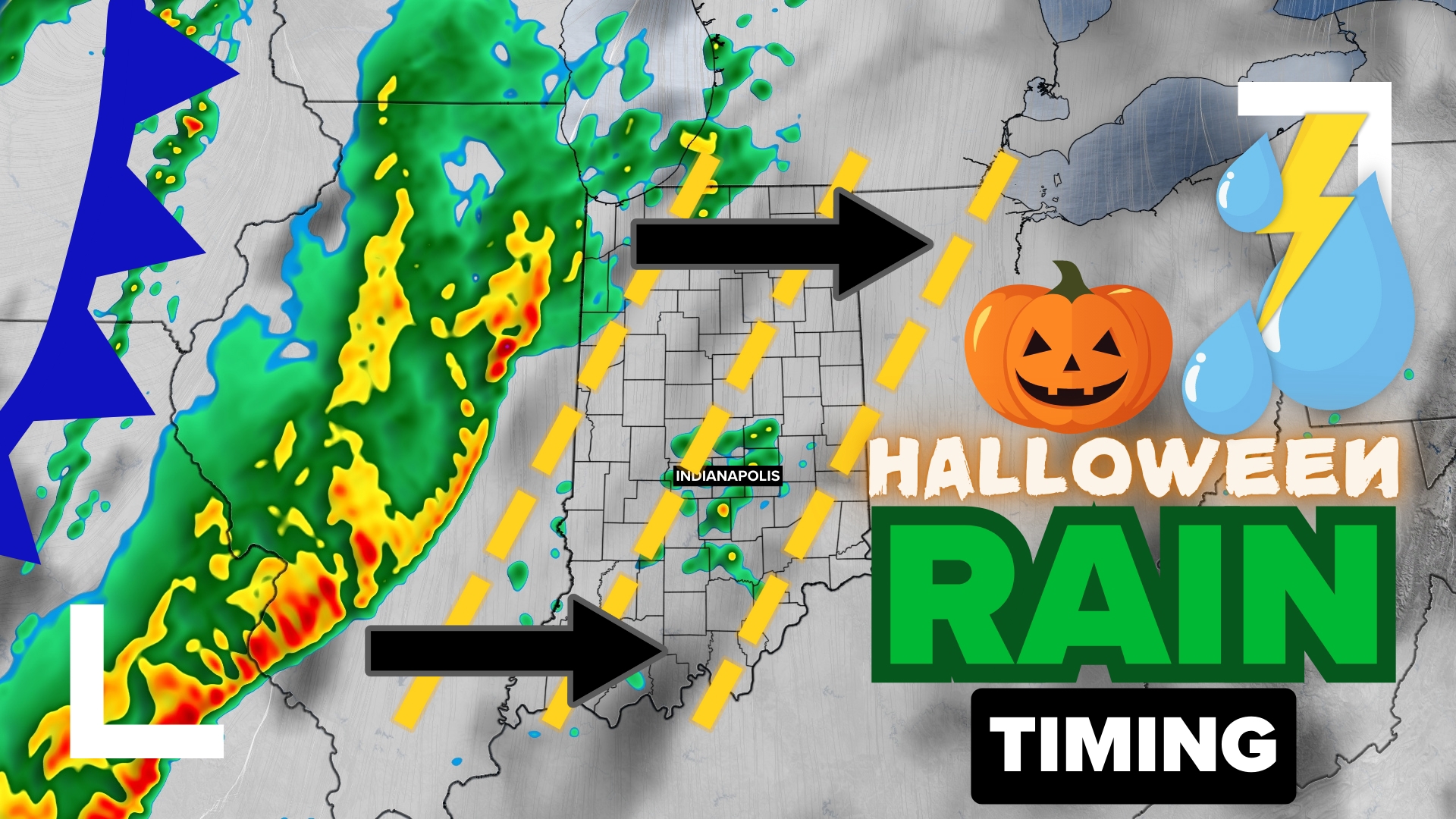 Timing rain and storms across Indiana for Halloween | wthr.com