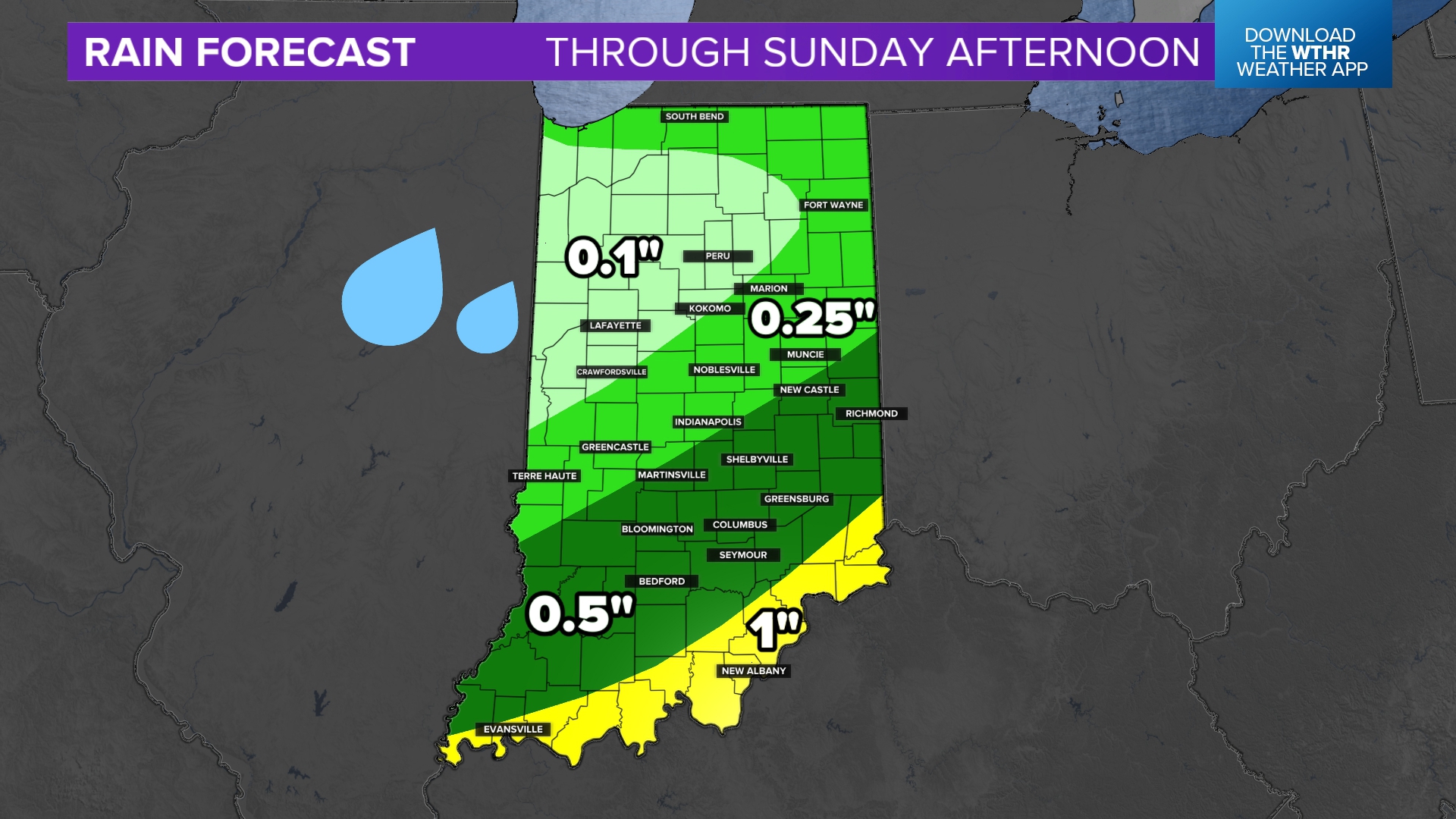 Tracking rain zones for Indiana on Sunday | wthr.com