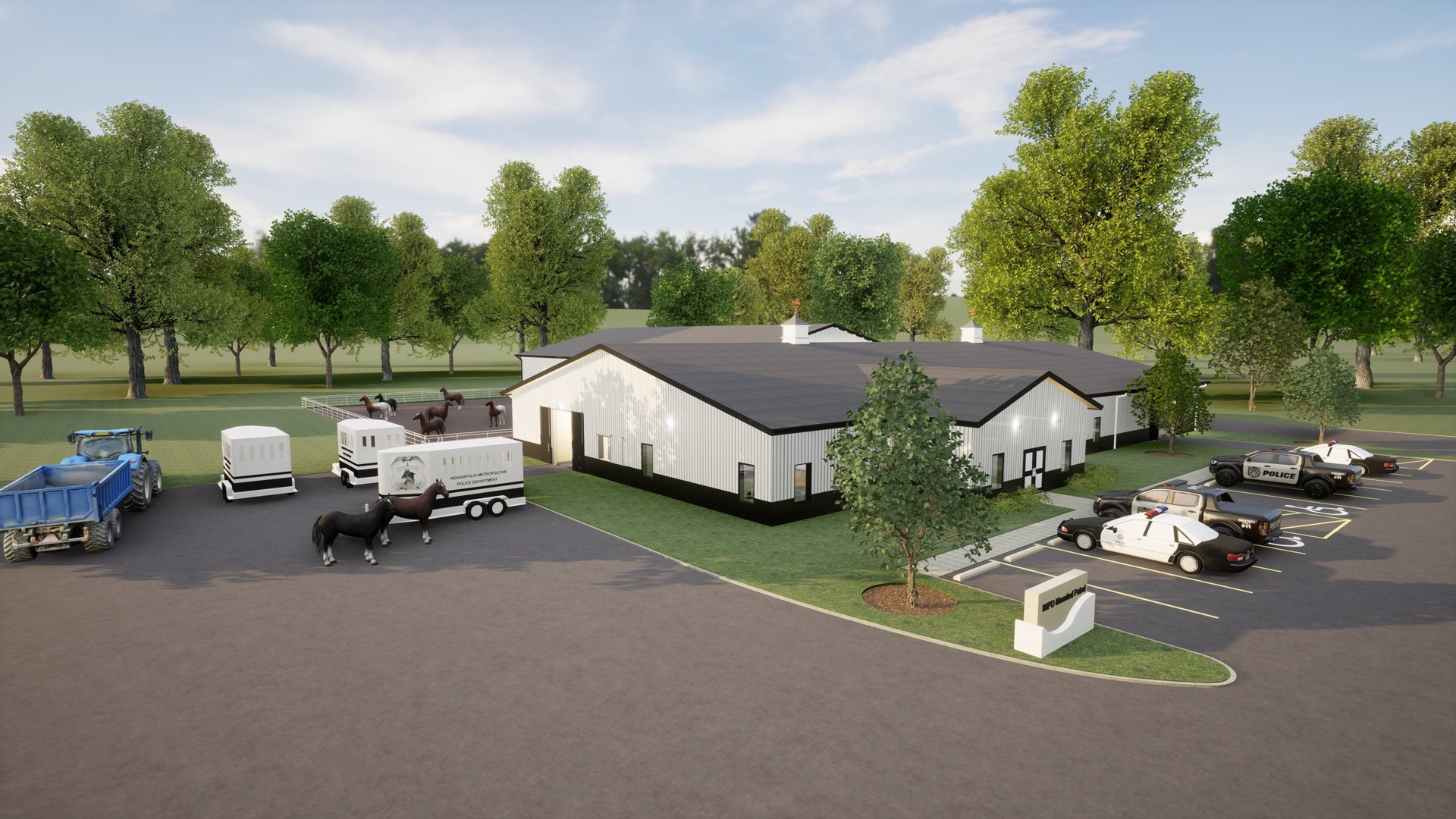 New IMPD Mounted Horse Patrol Unit campus under construction | wthr.com