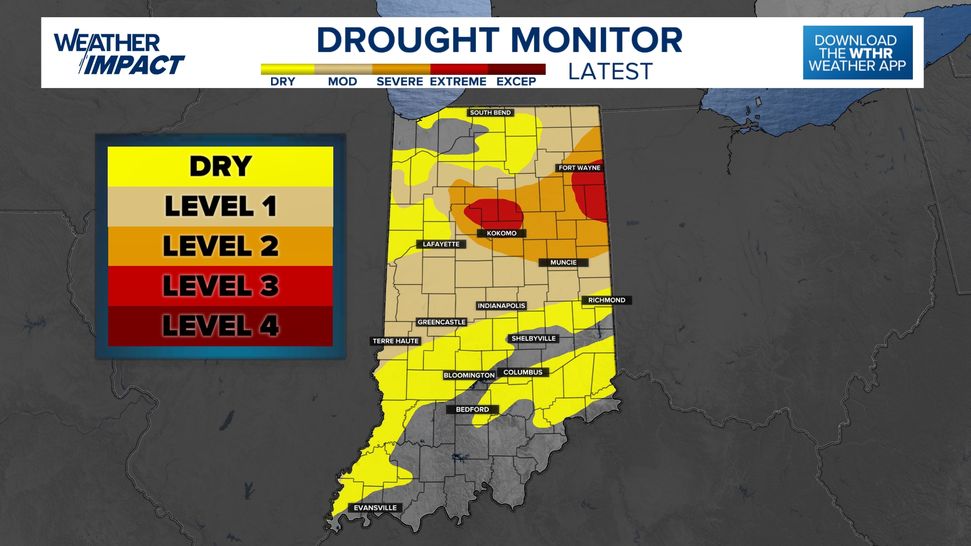 Latest drought update for Indiana | Mid-October improvements expected ...