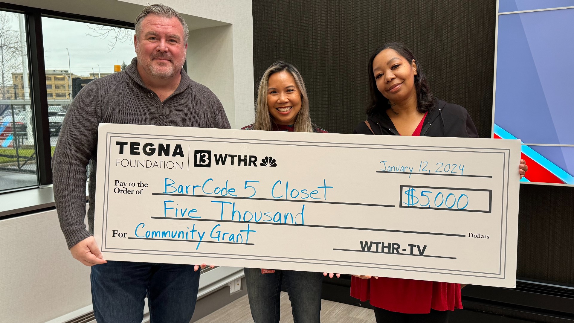 WTHR, TEGNA Foundation award $55,000 in community grants | wthr.com