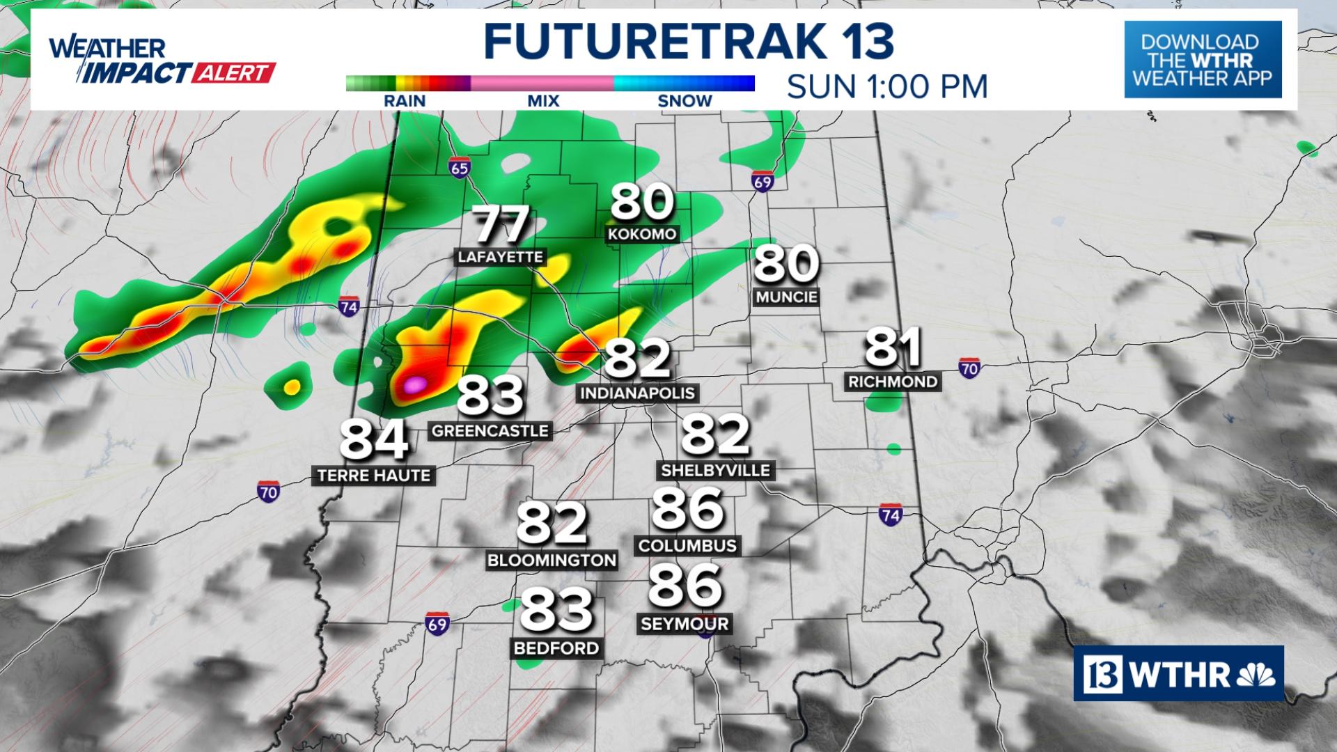 Weather Impact Alert Day issued for Sunday in central Indiana | wthr.com