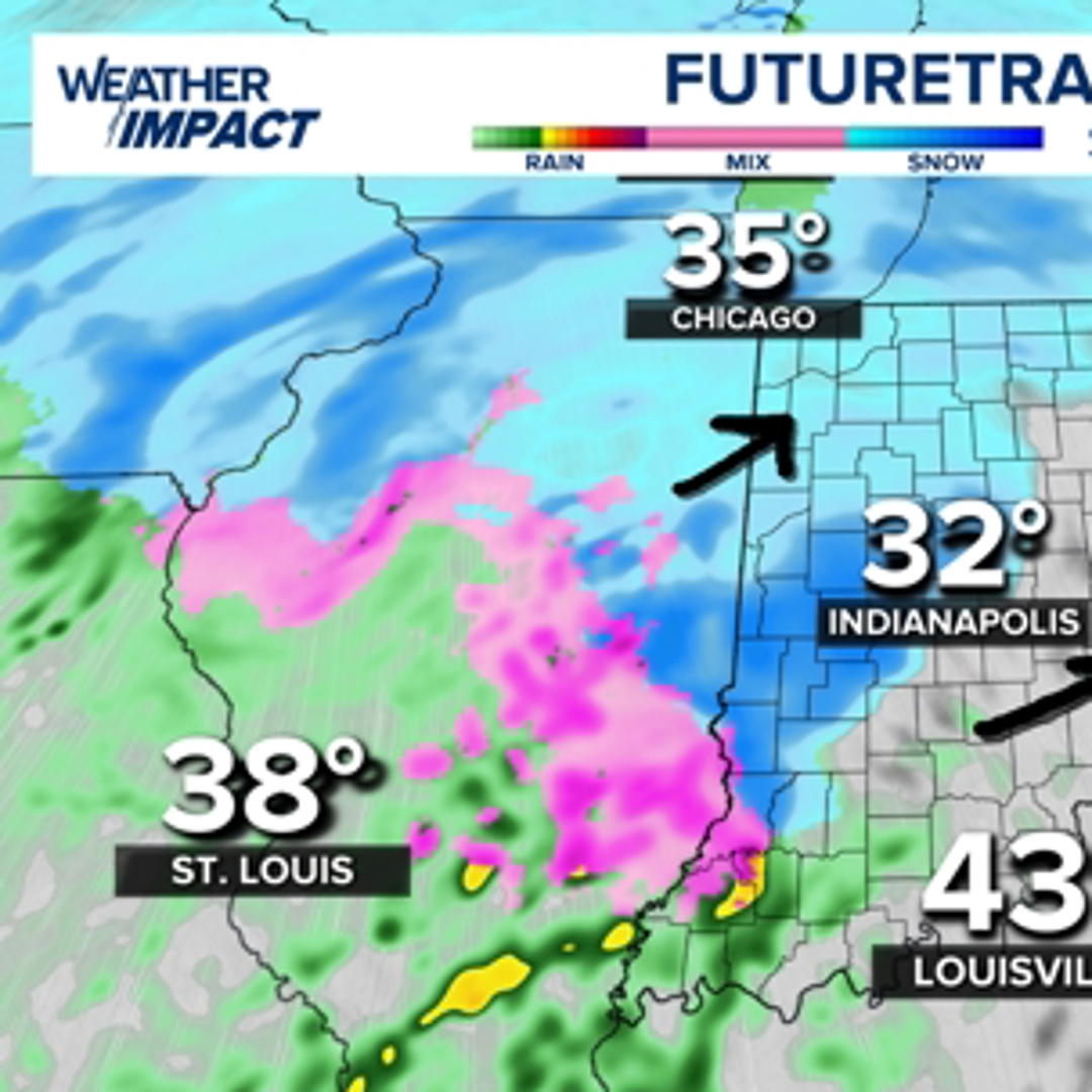 Tracking heavy, slushy snow changing to rain across Indiana Saturday PM ...