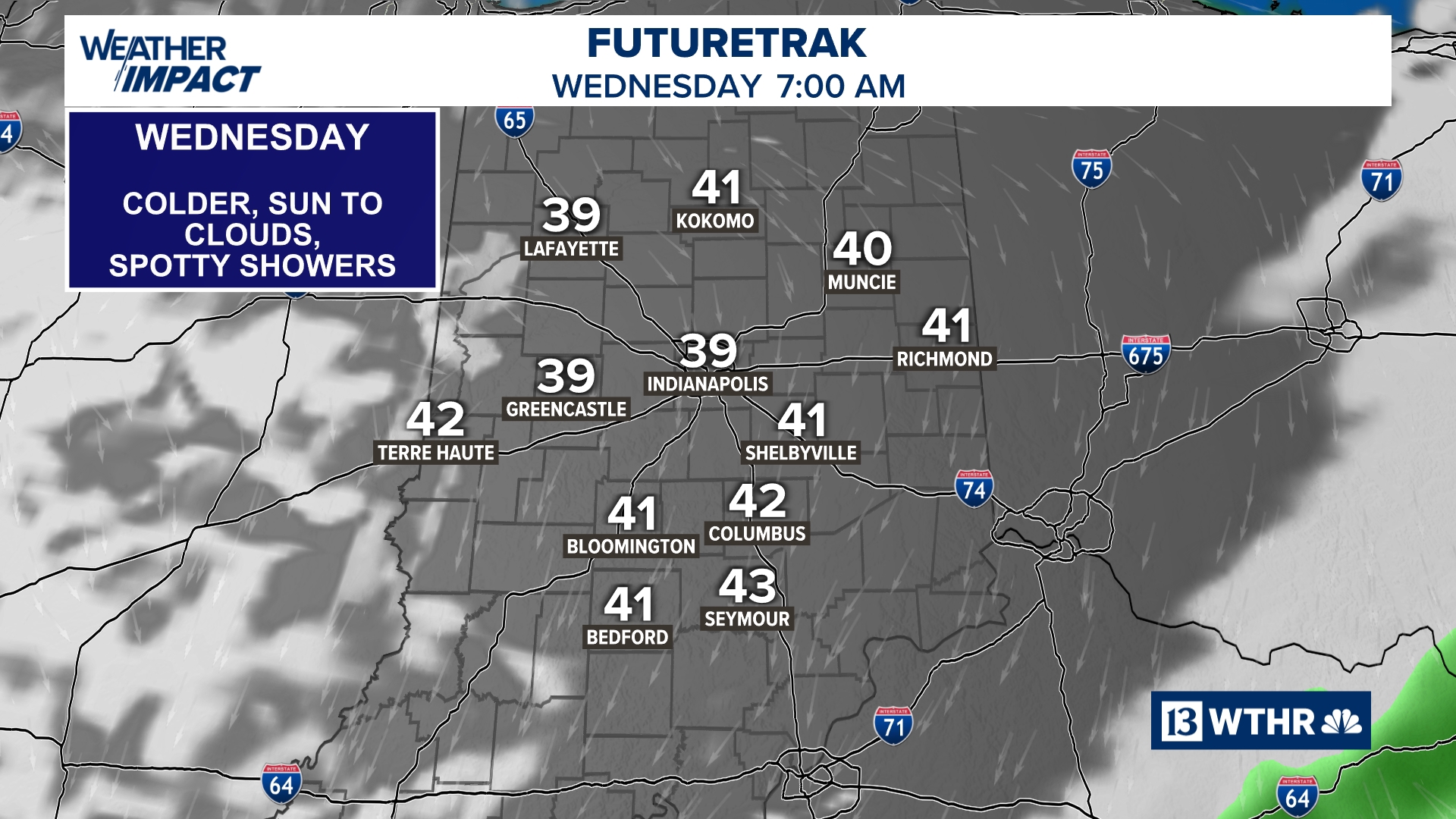 Cooler, rainy mid-week weather | 13Weather Blog | wthr.com