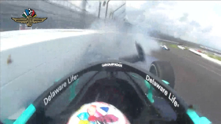 Marcus Ericsson crashes in Thursday's Indy 500 practice | wthr.com