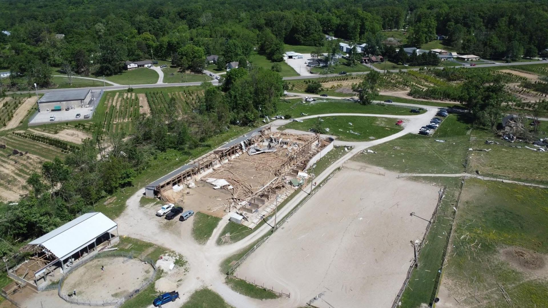 Bloomington equine-assisted learning center destroyed in Friday night's storms | wthr.com