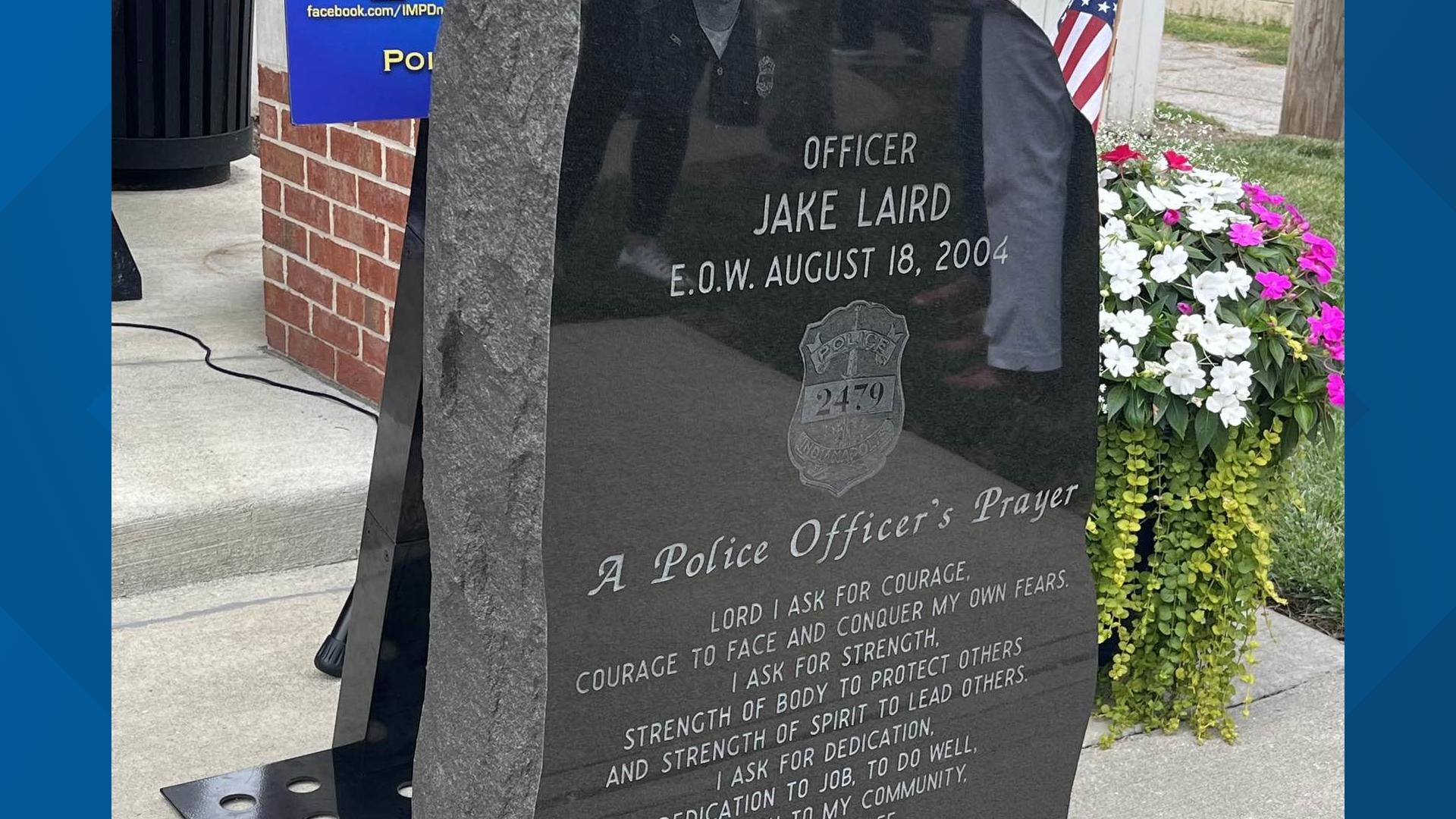 Ceremony pays tribute to fallen IMPD Ofc. Jake Laird | wthr.com