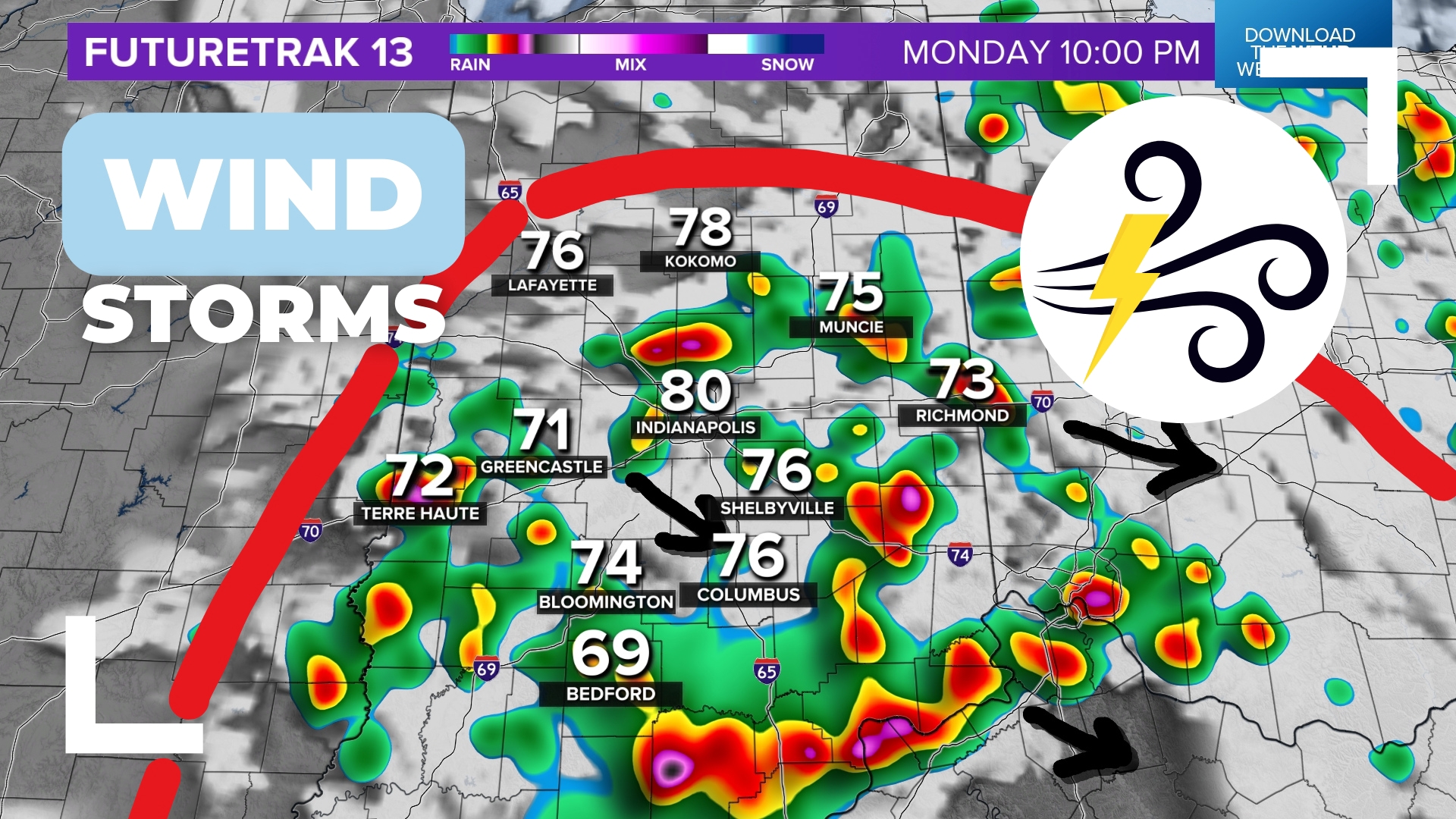 Wind storms are possible Monday across Indiana | wthr.com