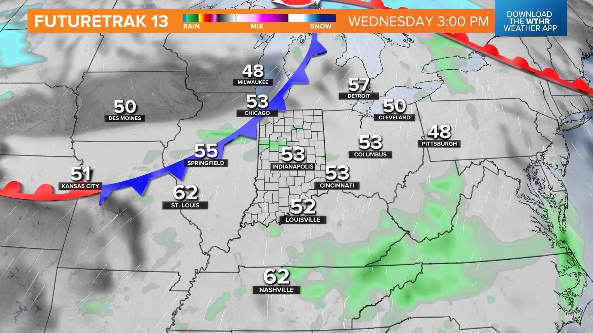 WTHR Live Doppler 13 Weather Blog: Warmer, wet week ahead | wthr.com