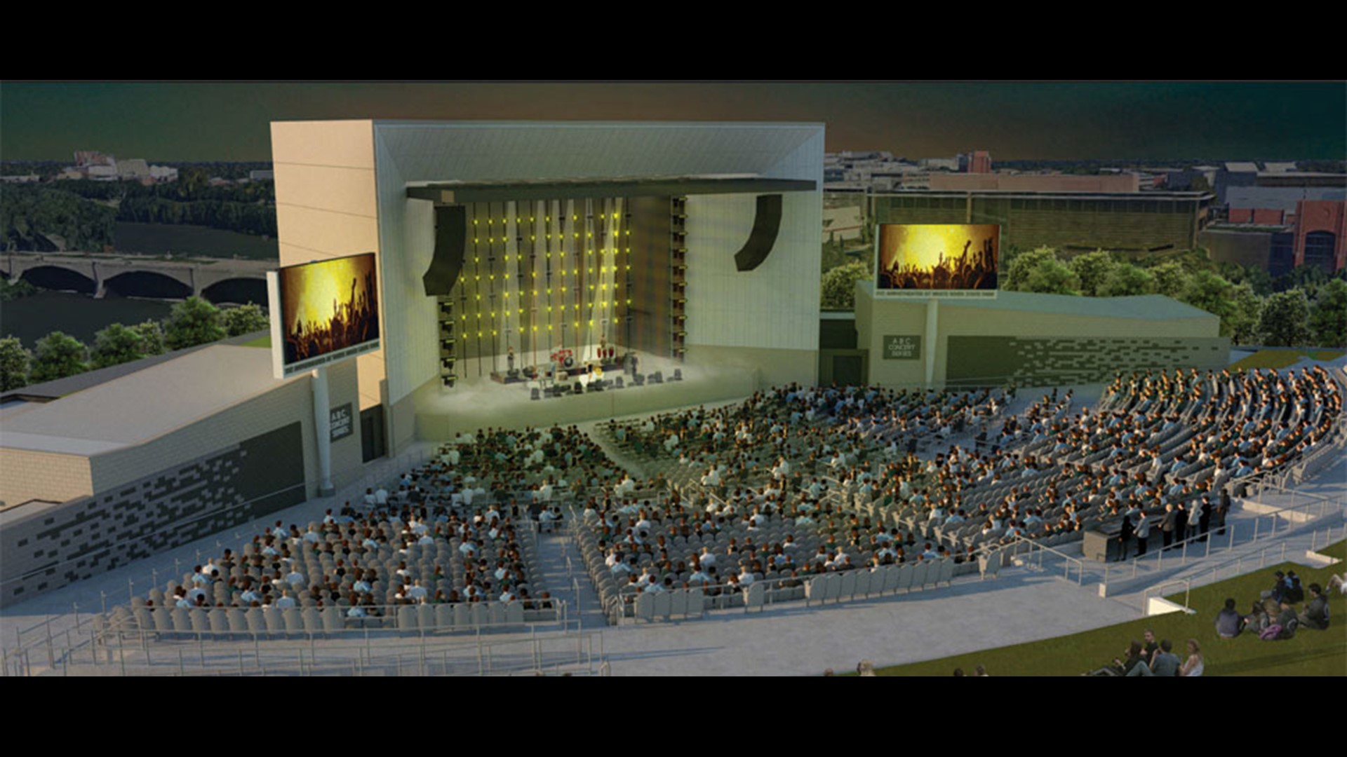 First look at new stage: Phase 2 begins on entertainment venue along ...