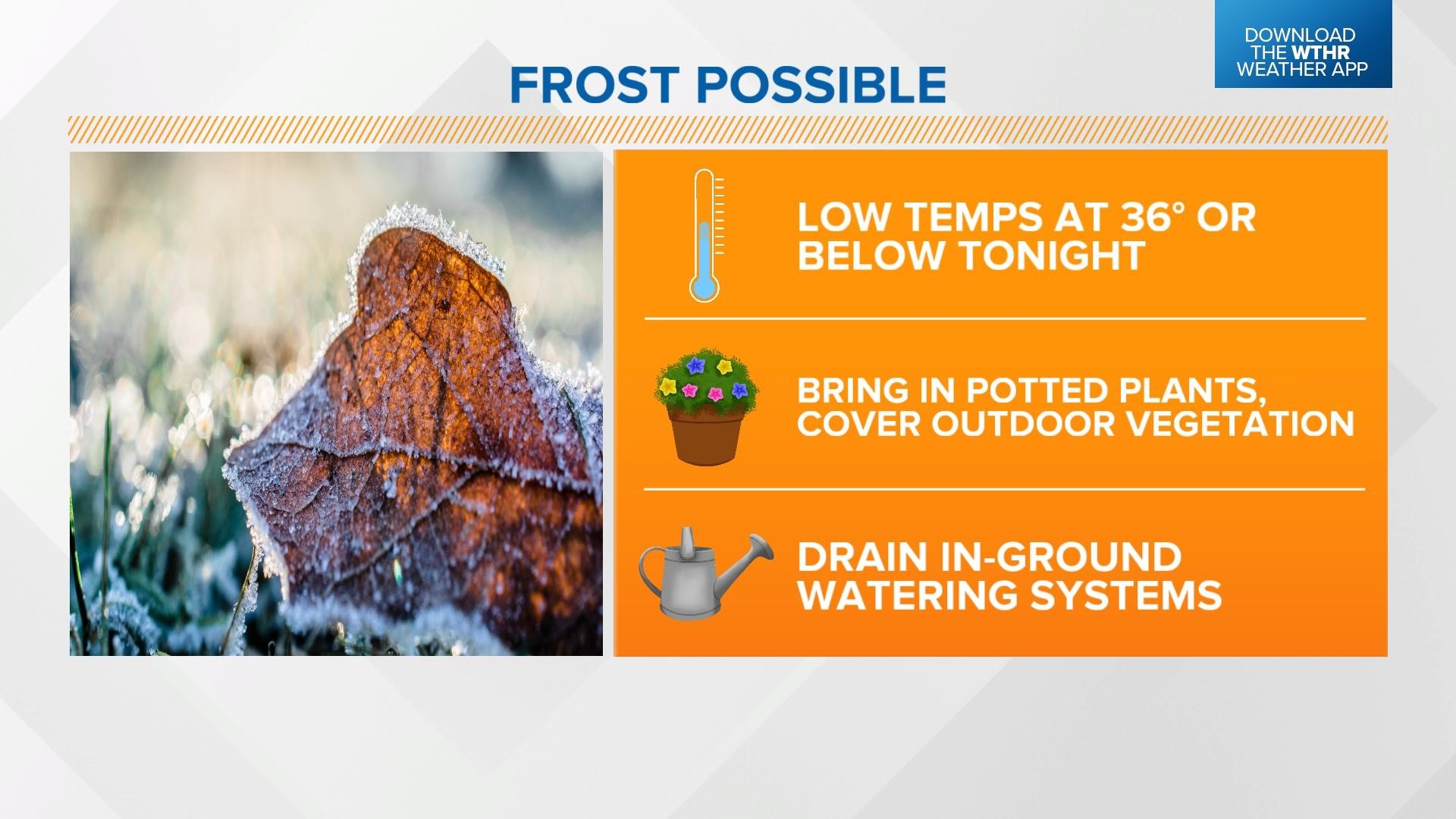 First Freeze Watch of season issued | wthr.com