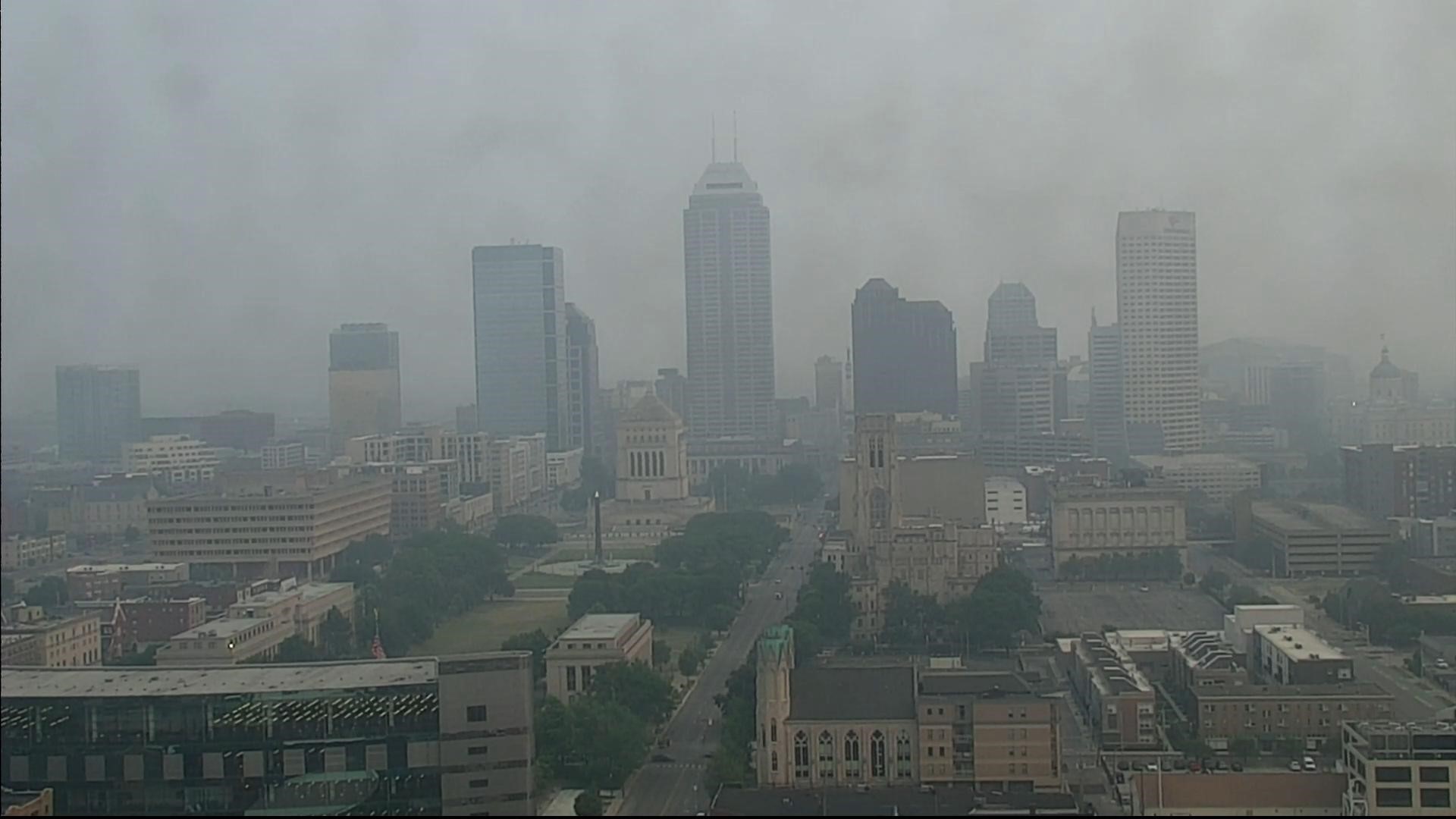 Unhealthy air quality spreads across Indiana with heat and storms ...