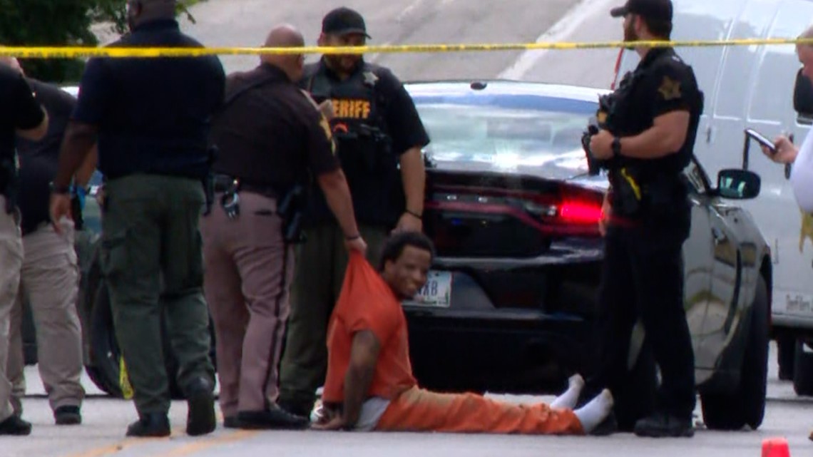 Raw video after Orlando Mitchell arrest for allegedly killing Marion Co ...