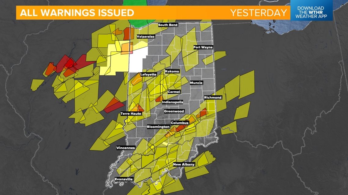 Preliminary reports of spotted tornadoes across Indiana | NWS surveys ...