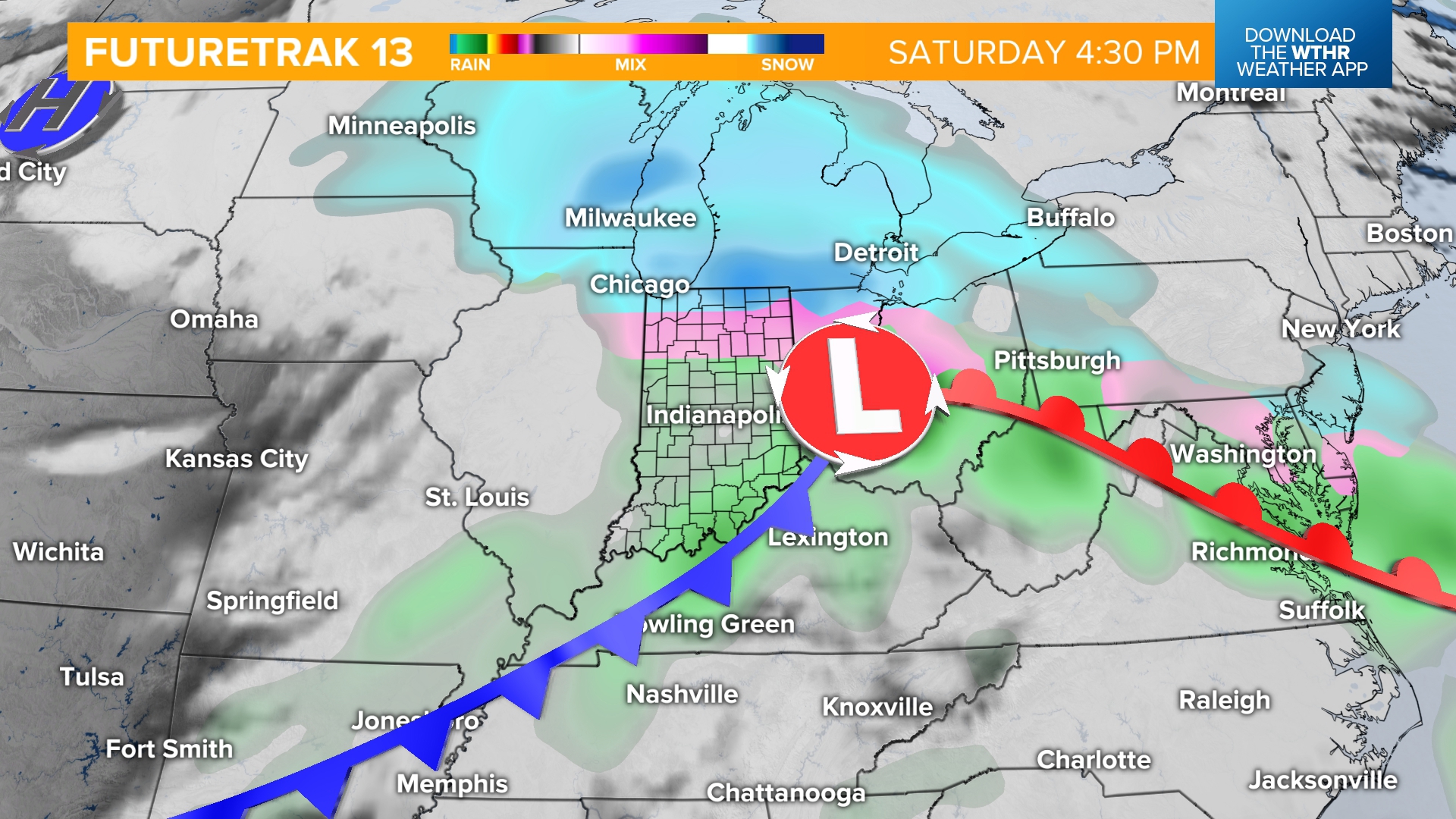 Thunder, lightning & freezing rain on the way | Live Doppler 13 Weather ...