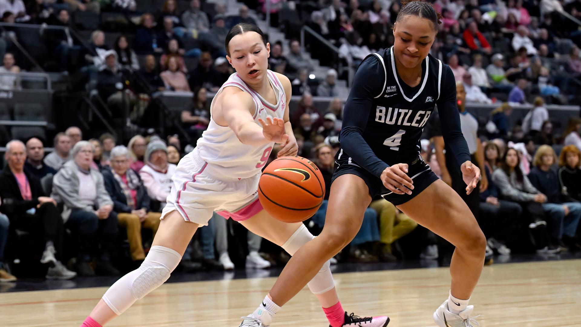 Butler women fall 80-48 to No. 1 UConn as Huskies earn 41st straight ...