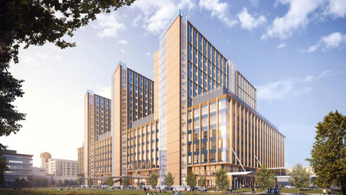 Checking in on the progress at IU Health's new downtown Indianapolis ...